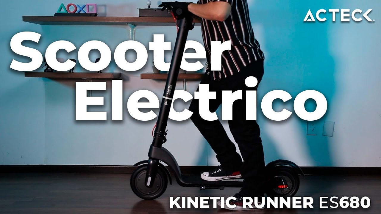 Patín eléctrico Acteck Scooter Kinetic Runner ES680 Plegable Garantía ...